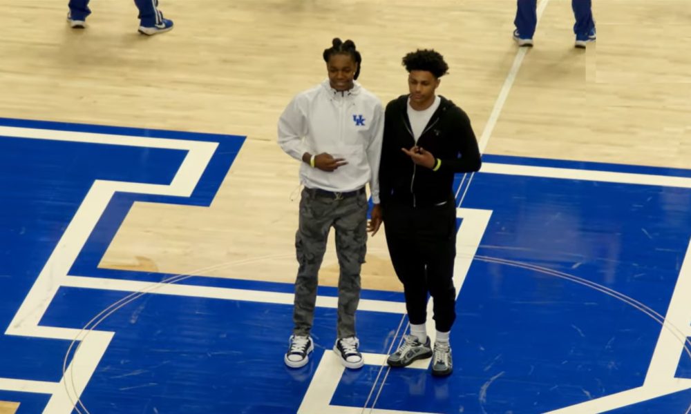 Jasper Johnson Introduced Acaden Lewis at Rupp Arena During Tuesday’s ...